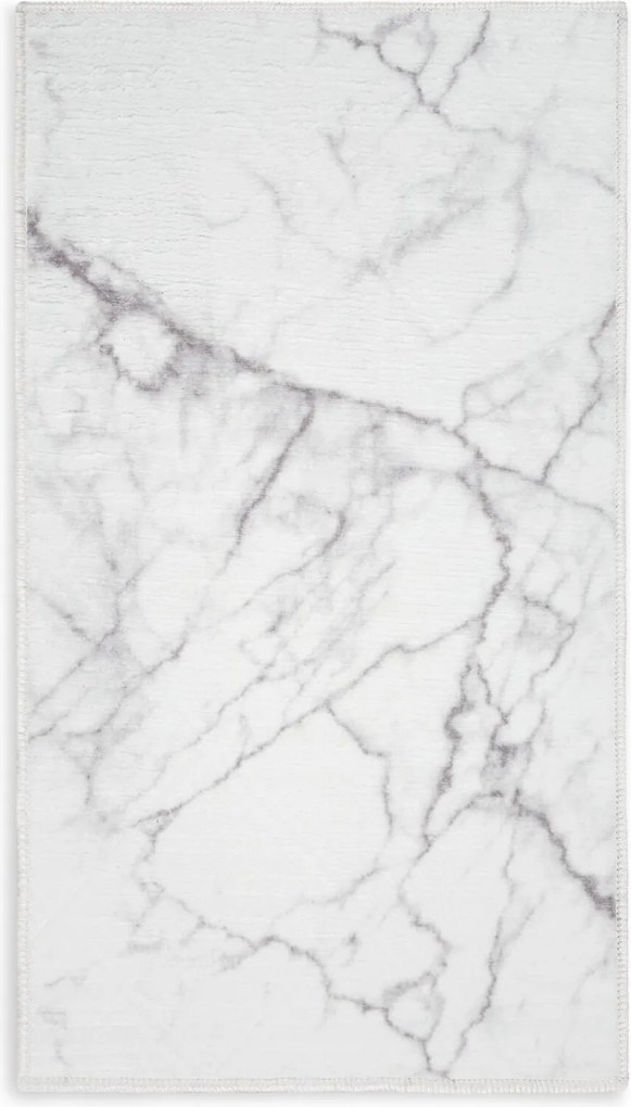 Koberec Print3, 80x140 cm, stříbrný