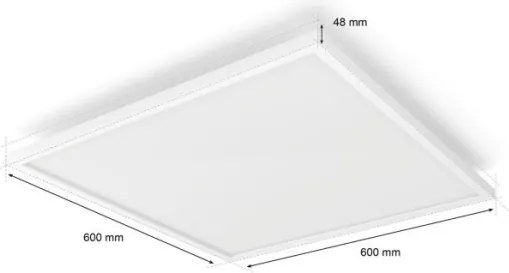 Philips - LED RGB Stmívatelný panel Hue SURIMU LED/60W/230V 2000-6500K