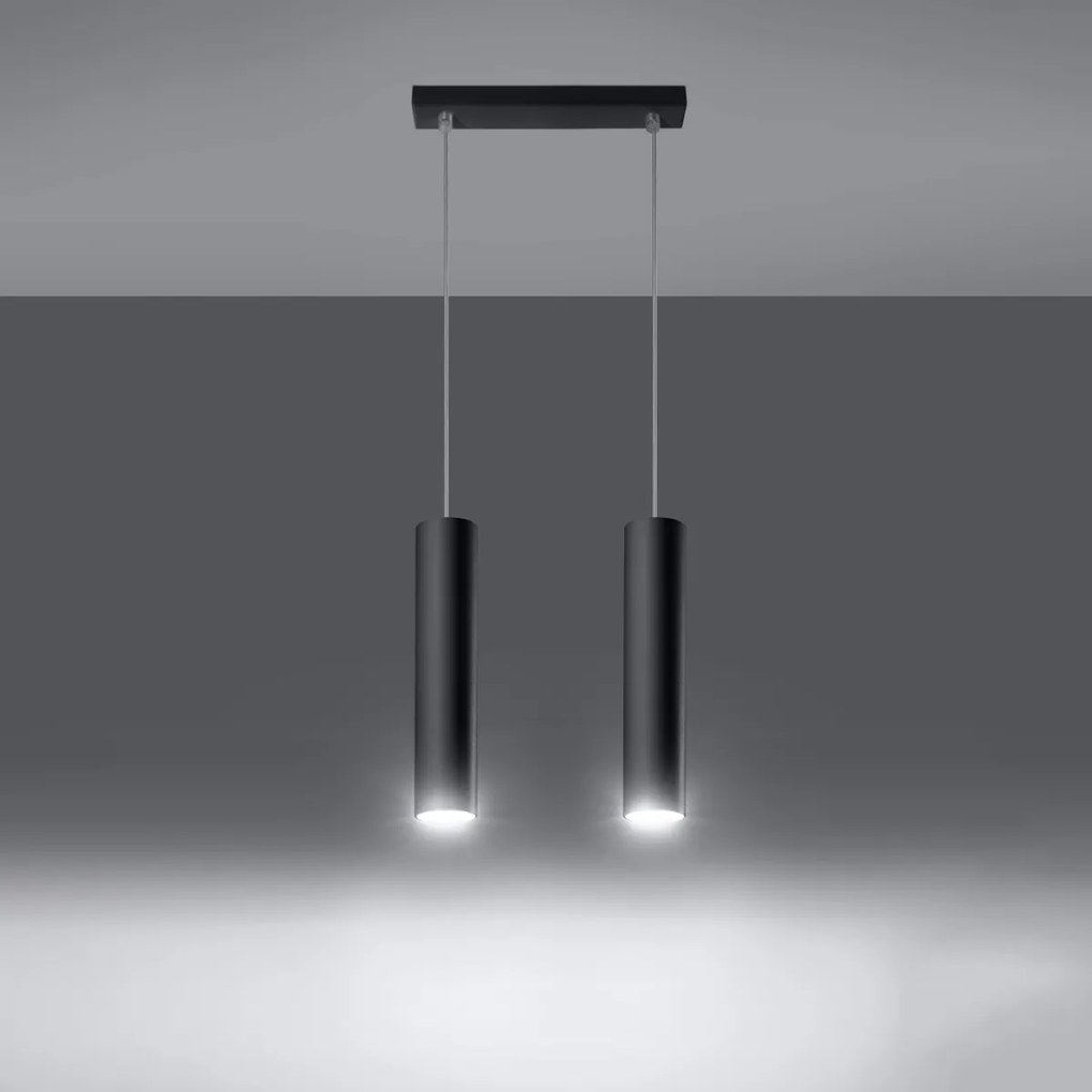 Sollux Lighting Závěsné svítidlo LAGOS 2 černé