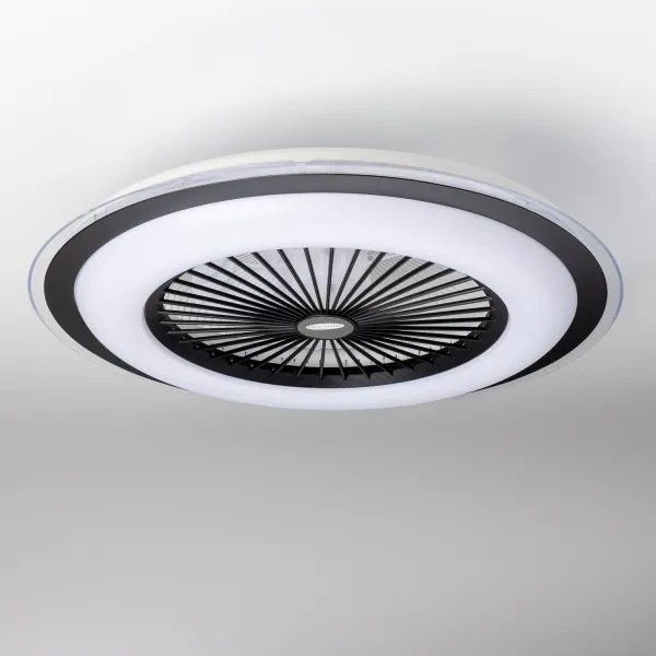 Brilagi - LED Stmívatelné svítidlo s ventilátorem RONDA LED/48W/230V černá + DO