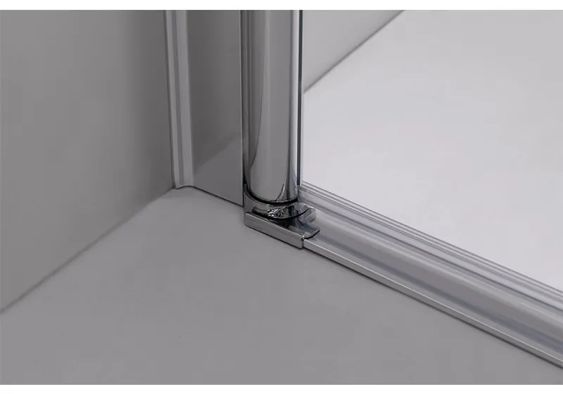BPS-koupelny Čtvercový sprchový kout HYD-SK1180B 90x90 chrom/transparent - bez vaničky