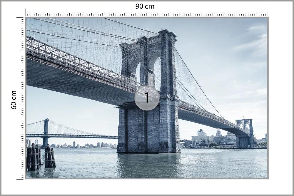 Fototapeta Brooklyn Bridge Ny Omyvatelný vlies 104x70.5