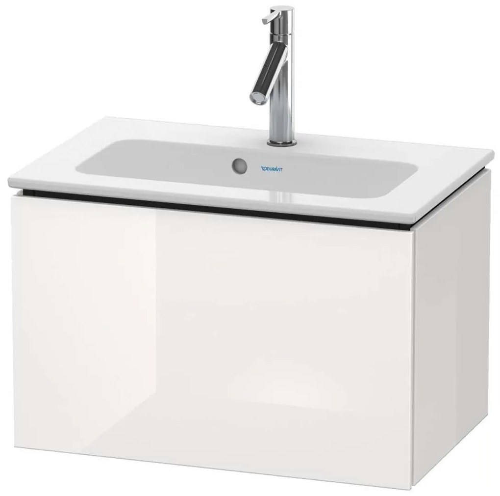 Duravit L-Cube - Umyvadlová skříňka Compact, 40x62x39 cm, 1 zásuvka, lesklá bílá LC615602222