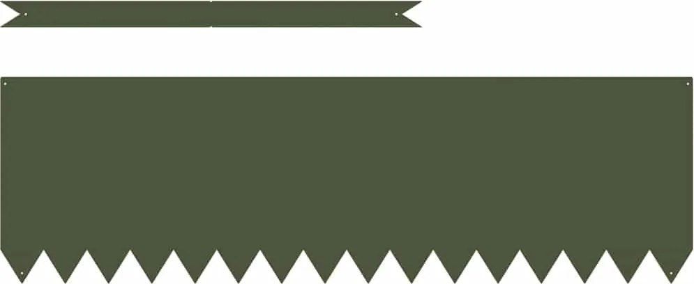 Okraj trávníku 30 ks 100 x 0,05 x 30 cm Studeně válcovaná ocel 3335784