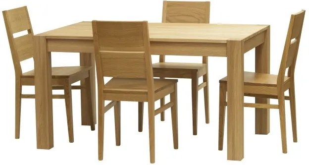 STIMA Jídelní set DM 017 Gamba-Orly - (š/v/h) 120 x 80 x 77 cm + 4 židle