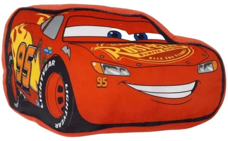Tvarovaný 3D polštář Auta - Blesk McQueen