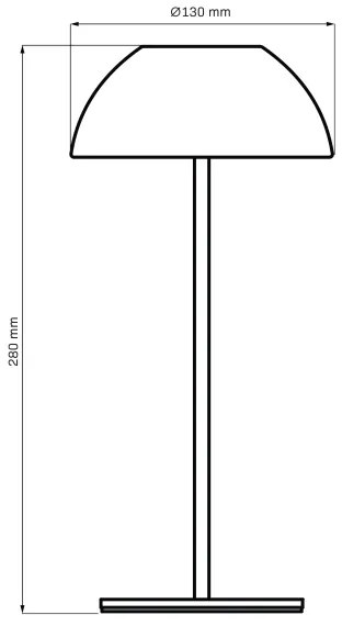LED Stmívatelná stolní lampa TANZANIA LED/1,8W/5V USB 1800 mAh IP44 bílá