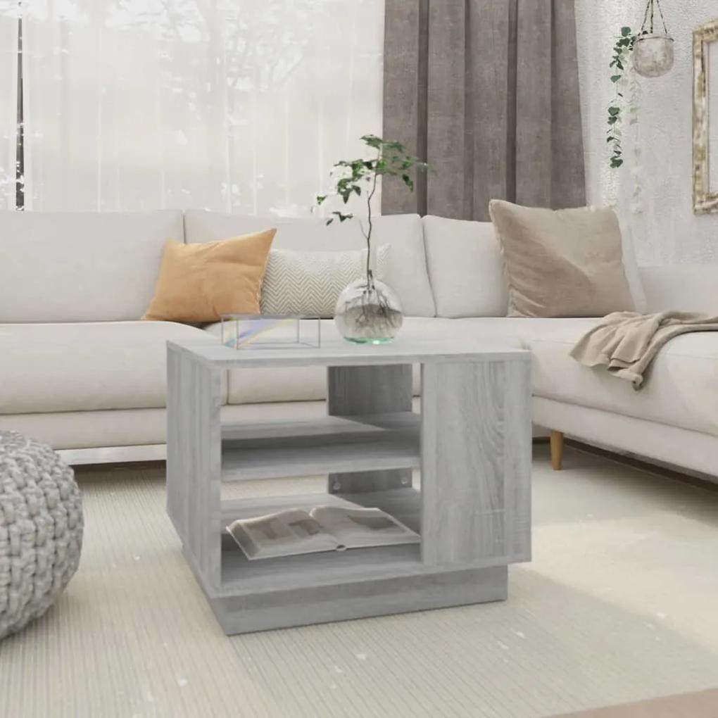 vidaXL Konferenční stolek 55 x 55 x 43 cm kompozitní dřevo [813088] Barva: Bílá
