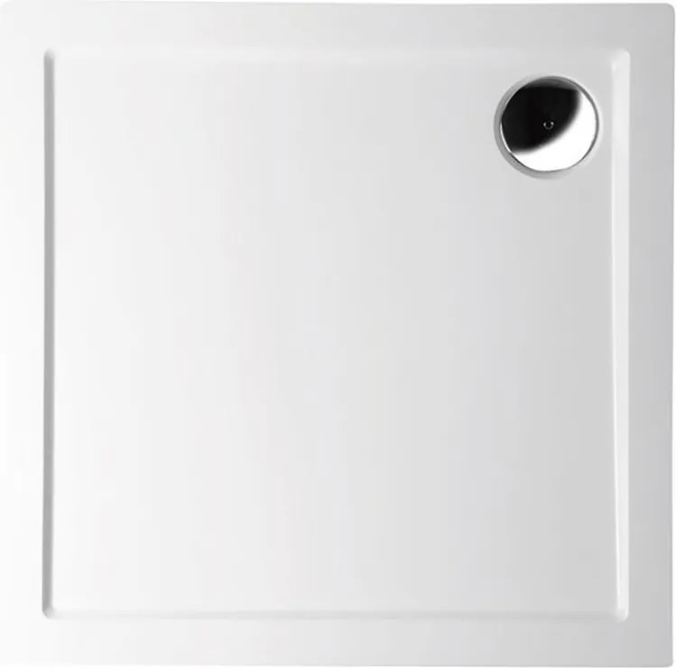 Polysan AURA čtvercová sprchová vanička 70 x 70 cm litý mramor bílá 41651