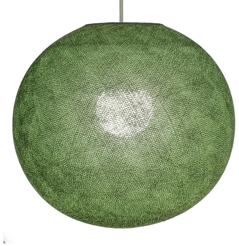 creative cables Stínidlo tvaru koule z polyesterového vlákna - 100% vyrobené ručně Barva komponentu: Olivově Zelená, Velikost ⌀: L - 42cm