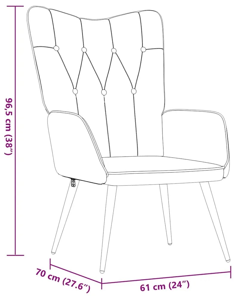 vidaXL Marketos Relaxační křeslo tmavě šedé textil
