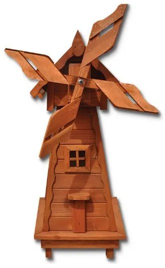 Drewmax MO137 - Větrný mlýn z masivního smrkového dřeva v.105cm