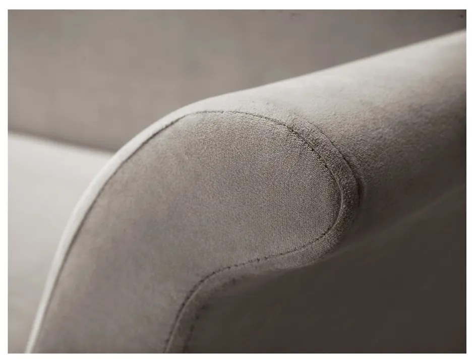 Béžová rozkládací pohovka s úložným prostorem Mazzini Sofas Pivoine