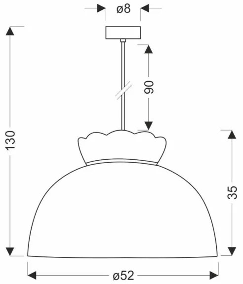 Lustr na lanku ROSSINI 1xE27/40W/230V