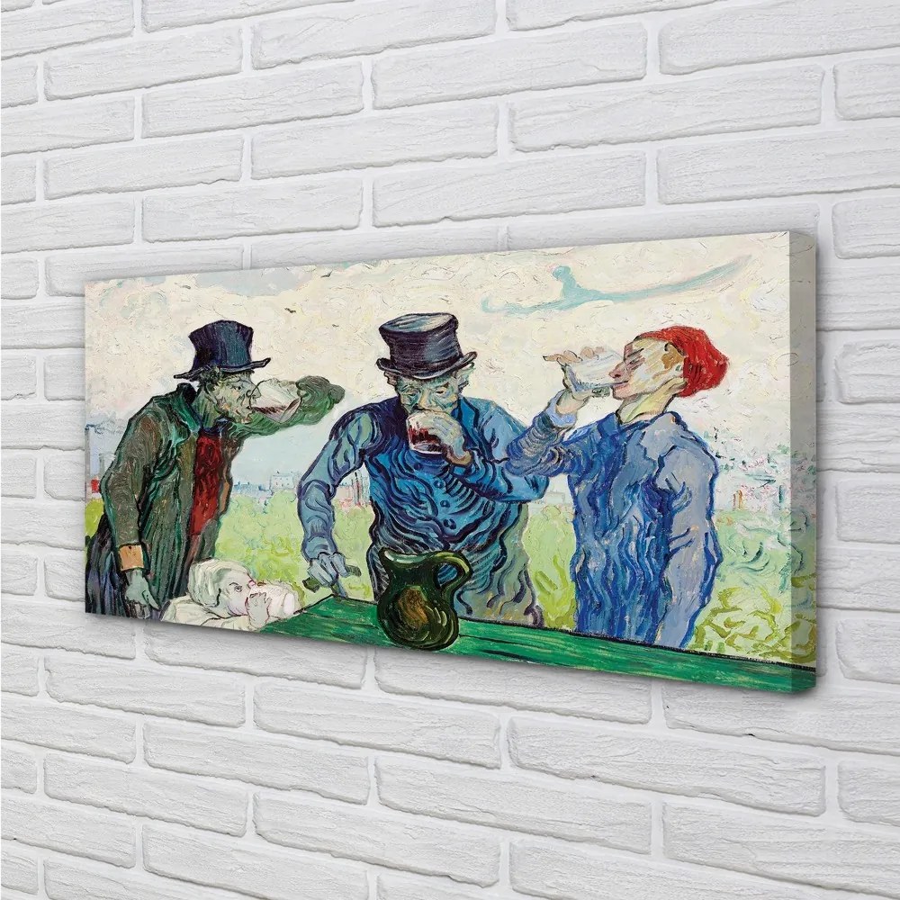 Obrazy na plátně Umění muži setkání 125x50 cm