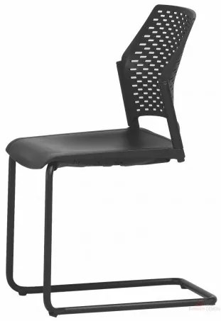 RIM Jednací židle REWIND RW 2106 plastová bez područek Barva podnože černá podnož Barva plastu RIM bílý plast