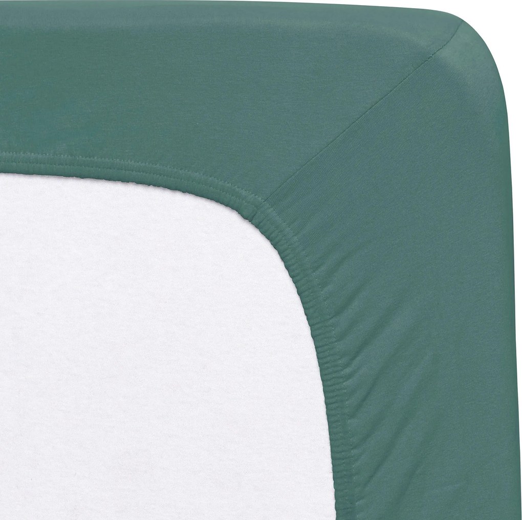 XXXLutz ELASTICKÉ PROSTĚRADLO, žerzej, smaragdově zelená, 180-200/200-220 cm Florella - Prostěradla - 004388002410