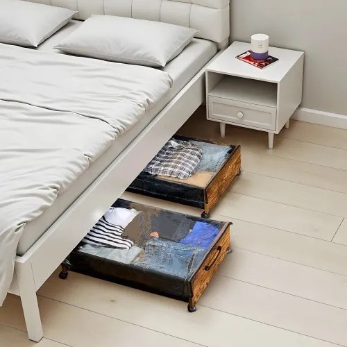 Úložný prostor pod postel s kolečky, 650 × 460 × 180 mm VEVOR