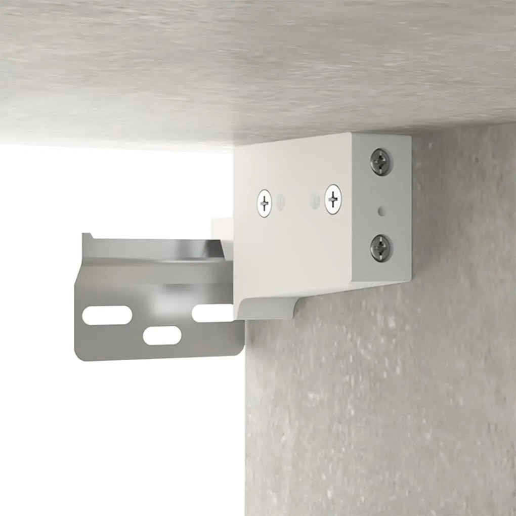 Nástěnná Skříňka Betonově Šedá 68 X 30 X 20 Cm Kompozitní Dřevo