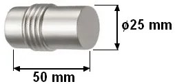 GARNÝŽE-HEBR Garnýž Cylinder satina dvojitá 230 cm