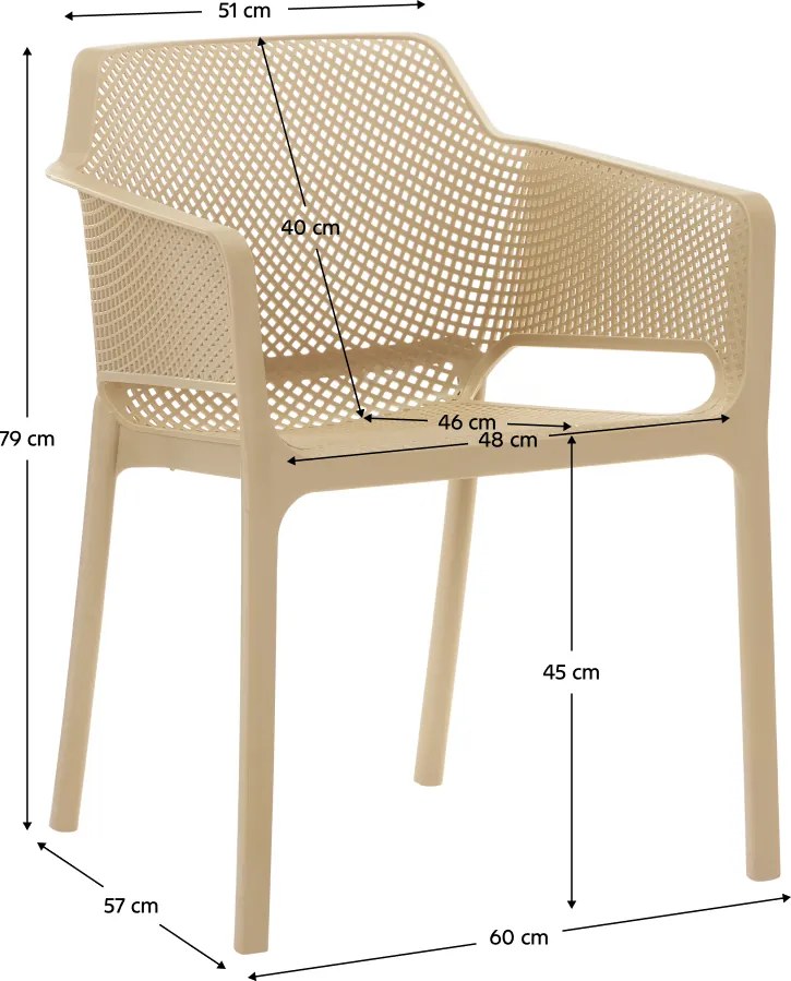 Kondela Stohovatelné křeslo, šedohnědá Taupe, LAVTON