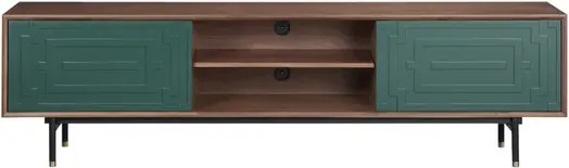 TV stolek Stilig ST153 200 cm ořech/zelený