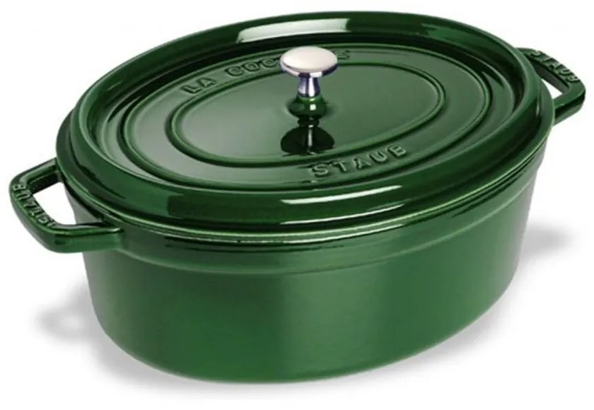 Hrnec STAUB  oválný 33 cm zelený 6,7l