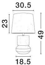 Designová stolní lampa Izumi