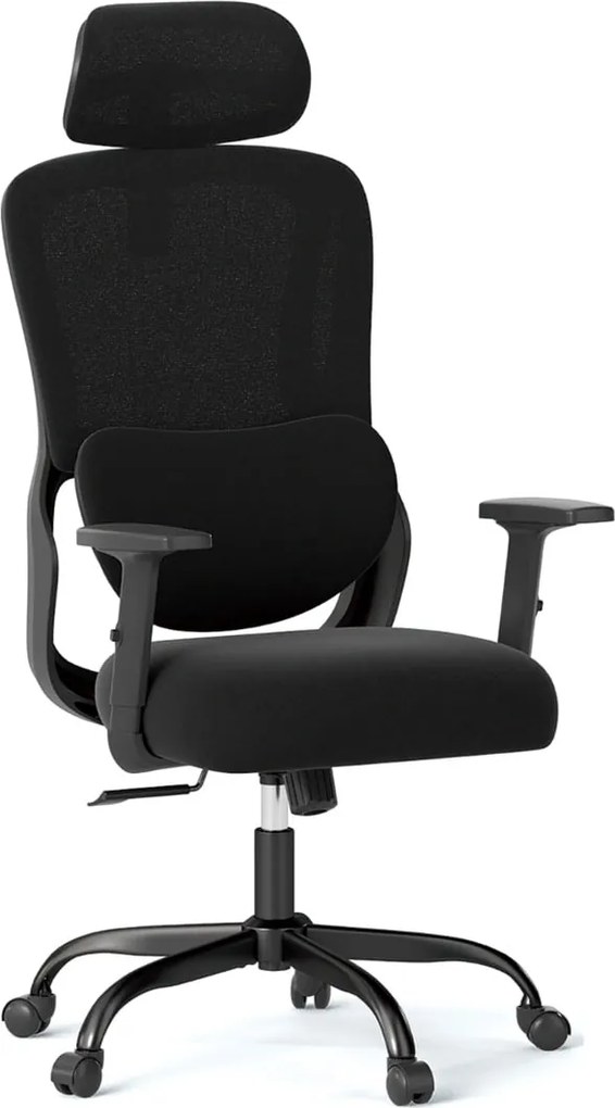 Costway Ergonomická kancelářská židle s nastavitelnou opěrkou hlavy a bederní