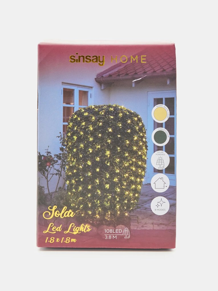 Sinsay - Solární LED světelná záclona - černá