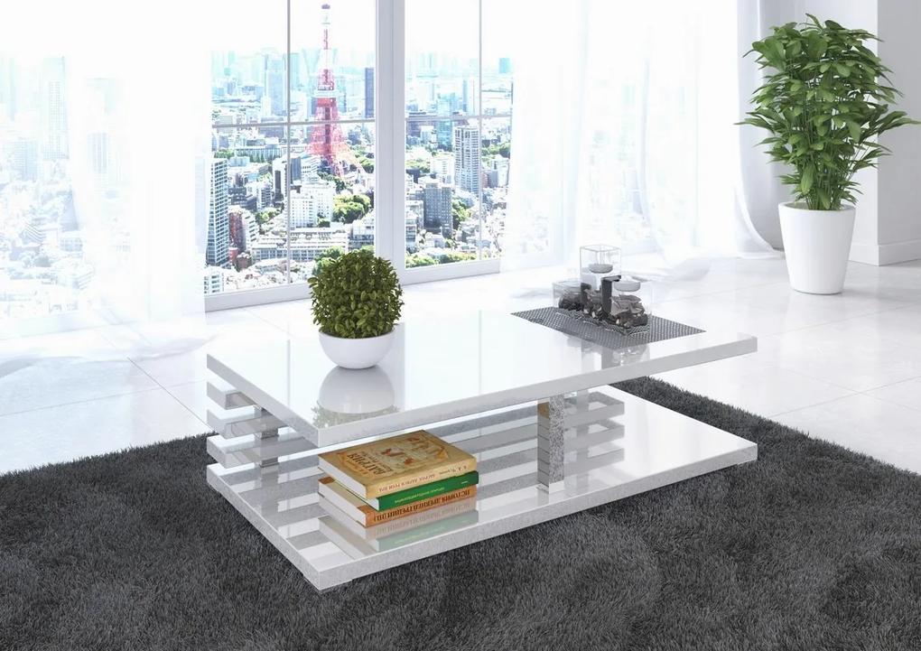 Casarredo - Komfort nábytek Konferenční stolek ARGANIL bílá lesk