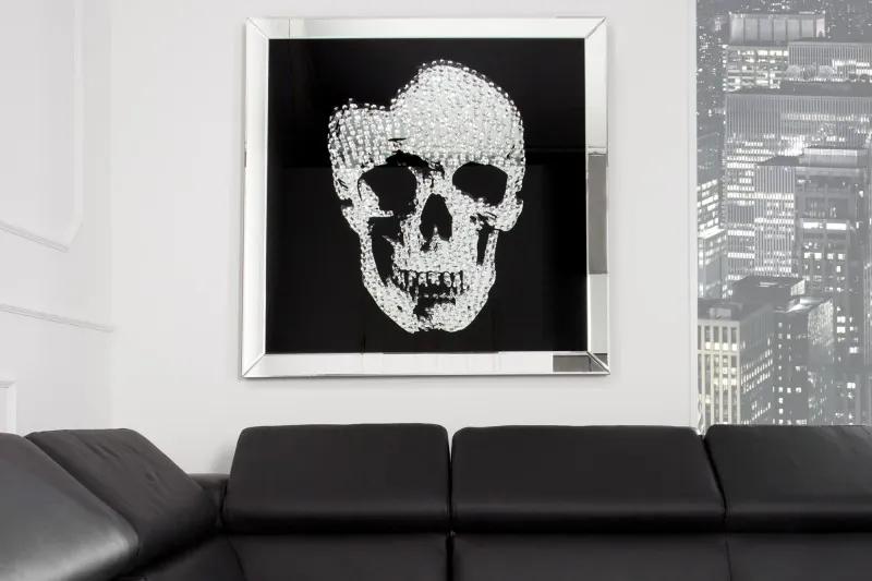 Obraz Mirror Skull 100x100cm