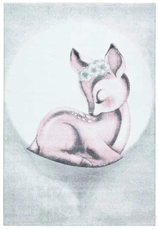 Ayyildiz, Dětský kusový koberec Bambi 850 pink, 160x230, růžová, dětský pokoj