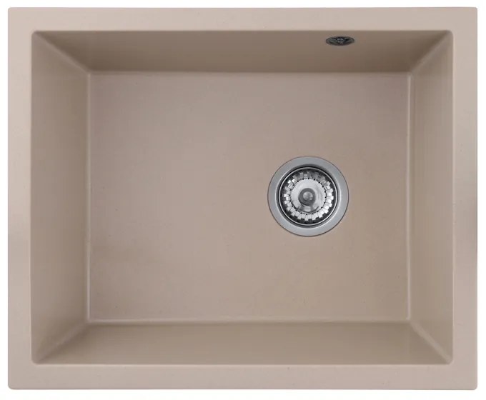 Gamma Decor 5040, 1-komorový granitový dřez 560x460x180 mm, béžová, GMA-ZLE000083