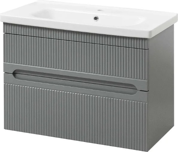 Lavedo Aria Air Grey 80 koupelnová skříňka s umyvadlem