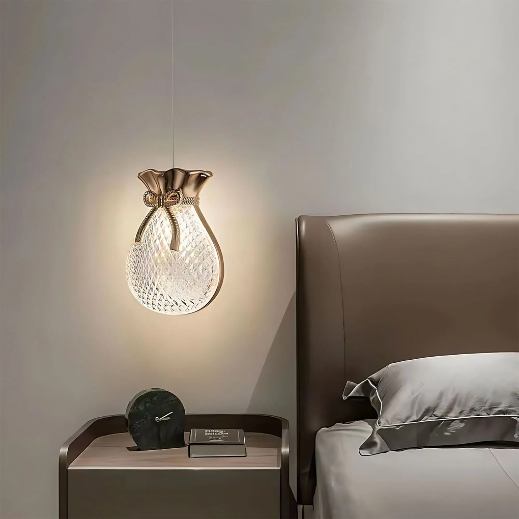 Toolight Toolight, závěsné stropní svítidlo 1xG9 LHJ107-1CP, světlé růžové zlato, OSW-50043