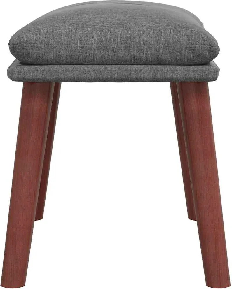 Podnožka světle šedá 45 x 29,5 x 35 cm textil 341457