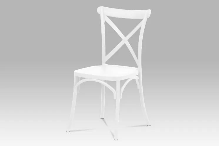 Jídelní plastová židle BELLIS — bílý plast