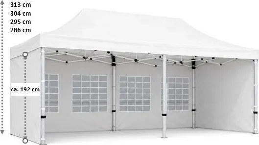 TRENDIE Hliníkový nůžkový stan 3x6m zelený
