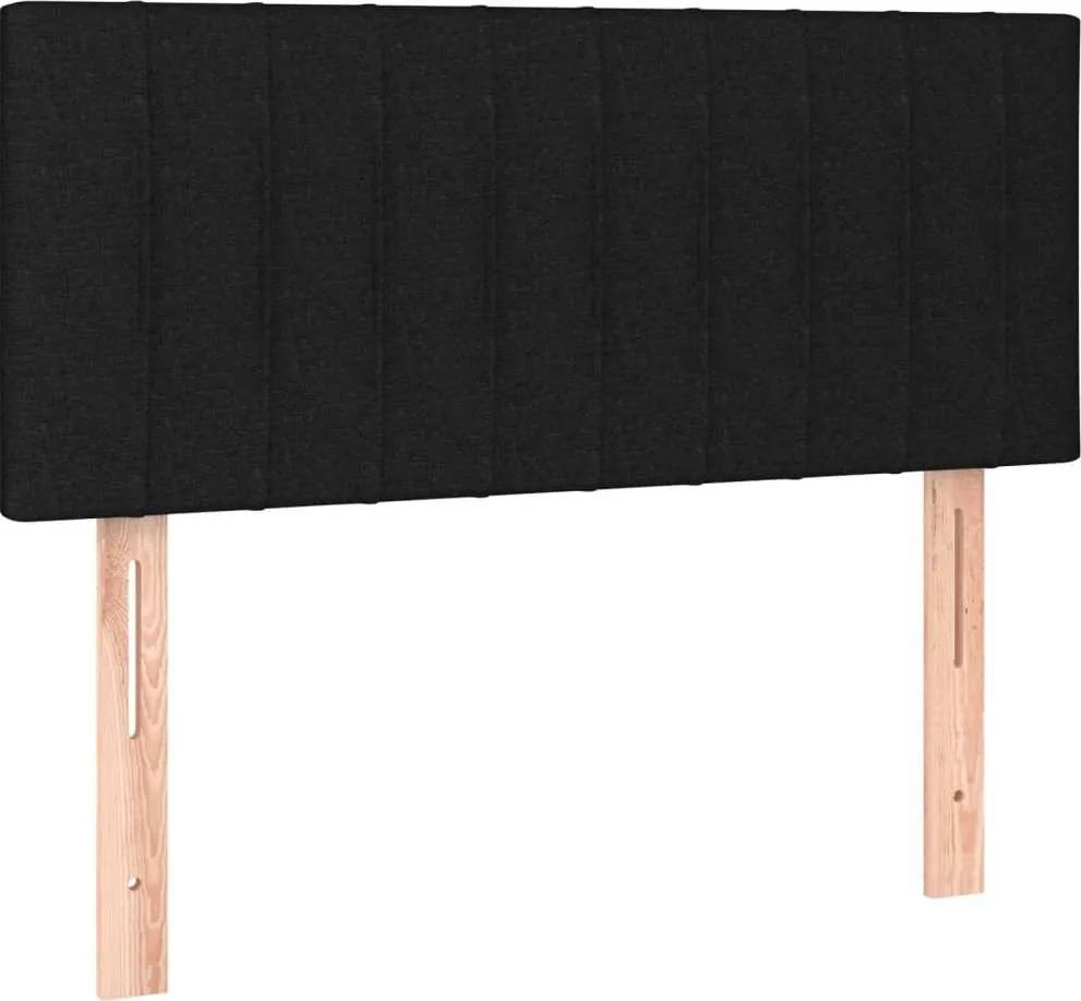 vidaXL Box spring postel s matrací a LED 120 x 200 cm textil [3133863] Barva: Tmavě šedá