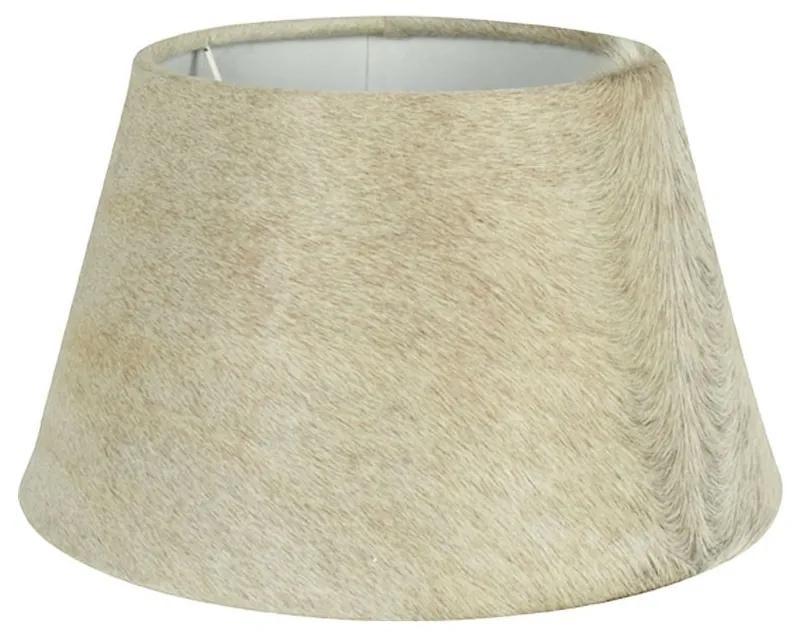 Stínidlo lampy z kravské kůže béžová - Ø 31*18,5cm