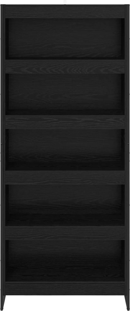 Knihovna 80 x 30 x 189,5 cm Kompozitní dřevo Černý dub 3403010