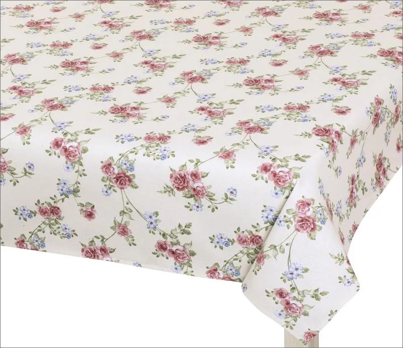 Bellatex Ubrus DITA Béžová,Růžová 140x160 cm
