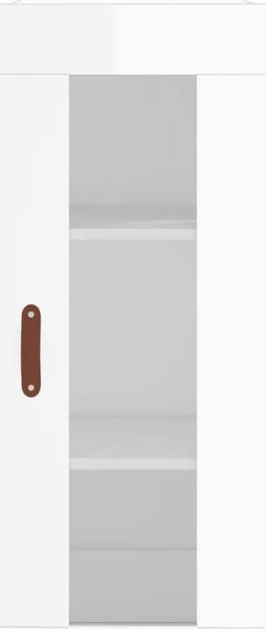 vidaXL Skříň highboard 34,5 x 34 x 180 cm kompozitní dřevo [3199211] Barva: šedá sonoma