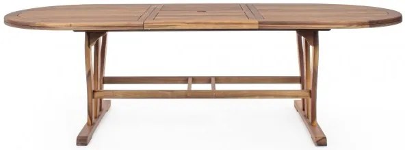 BIZZOTTO Rozkládací oválný zahradní stůl NOEMI 180-240 cm