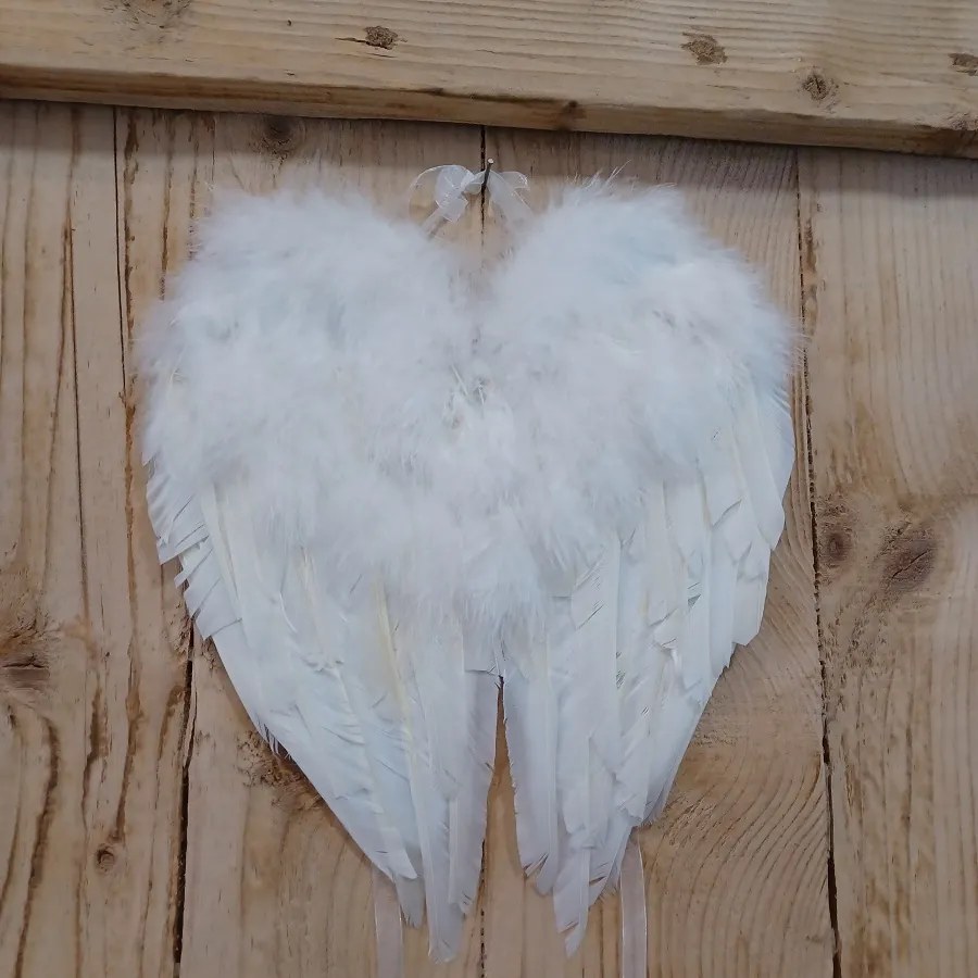 Andělská křídla 30 × 27 cm, bílá