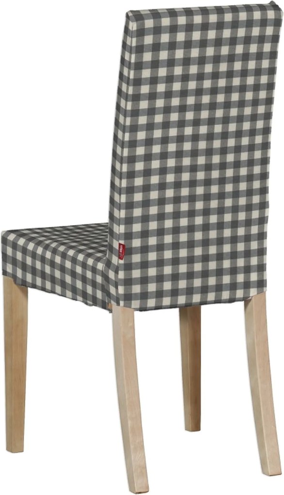 Potah na židli IKEA  Harry, krátký barva šedá látka vzorované