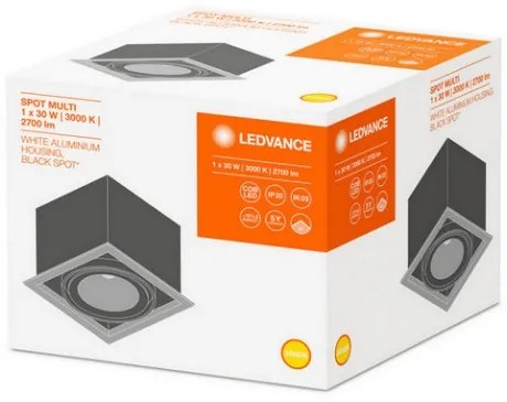 LED podhledové svítidlo LEDVANCE Spot SP MULTI 1x30W/3000K FL WT/BK teplá bílá