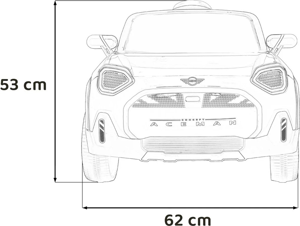 Ramiz Dětské autíčko Mini Concept Aceman crossover, bílé