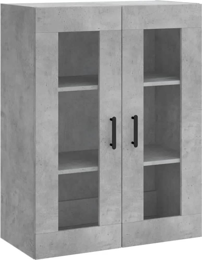 Skříň highboard betonově šedá 69,5x34x180 cm kompozitní dřevo 3198285